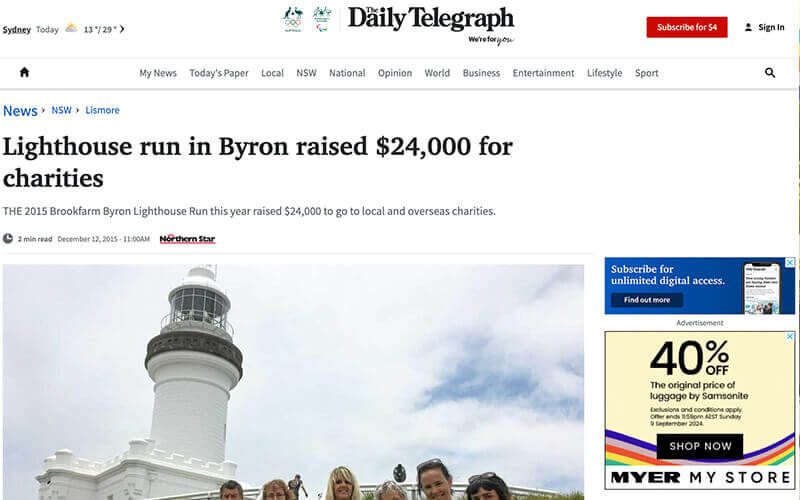 Lighthouse Run in Byron Raises $24,000 for Charities